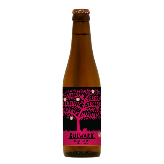 Bulwark Black Cherry Craft Cider 7.0%, 330ml Bottle – Bulwark Cider and ...
